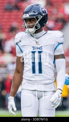 Tennessee Titans wide receiver Van Jefferson before an NFL football ...