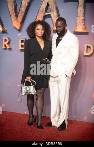 Fleur East (L) and French designer Marcel Badiane-Robin at the 'Avatar ...