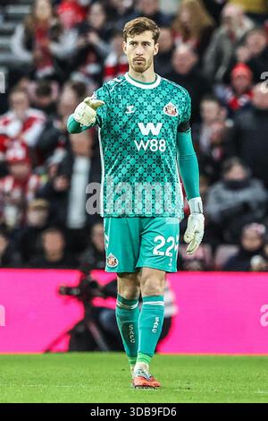 Sunderland goalkeeper Robin Roefs during the Premier League match at ...