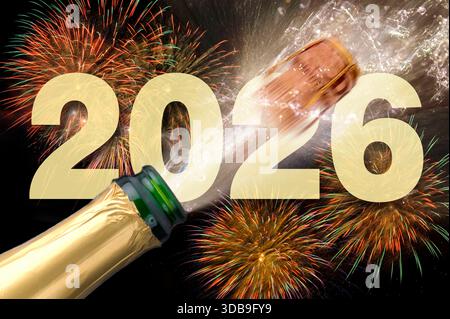 Neujahr uns Silvester 2026 Neujahr und Silvester mit Jahreswechsel von ...