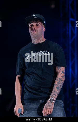 Gaetano Di Mario aka Le-One performs live at Piazza della Libertà ...