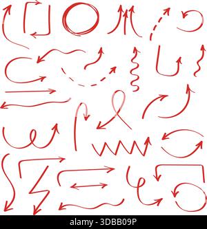 Hand-Drawn Freehand Emphasis Arrows, Swirls, and Doodles. Great for ...