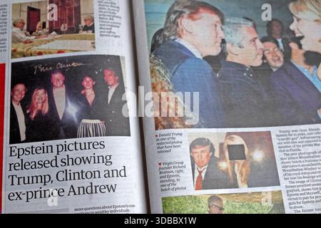 'Epstein pictures released showing (Donald) Trump, (Bill) Clinton and ...
