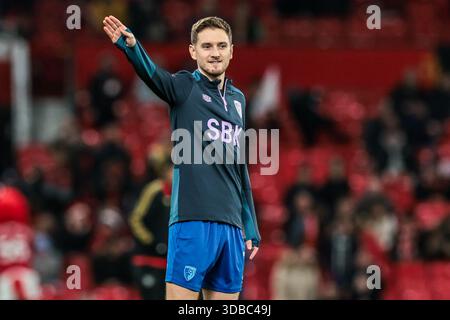David Brooks of Bournemouth in the pregame warmup session during the ...