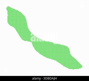 Curacao map. Just a simple border map. Shape of the country. Flat blank ...