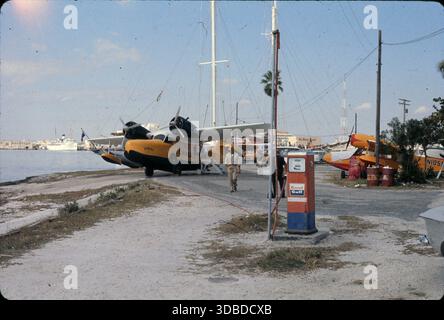 Vintage picture from 1965 of a Chalk's Airline Grumman Goose seaplane ...