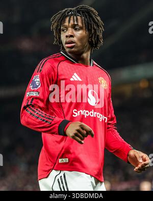 Patrick Dorgu of Manchester Untied during the Premier League match ...