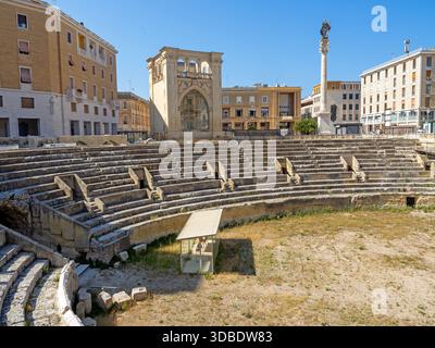 The Roman Amphitheatre in Lecce, Italy. Only discovered in 1901 the ...