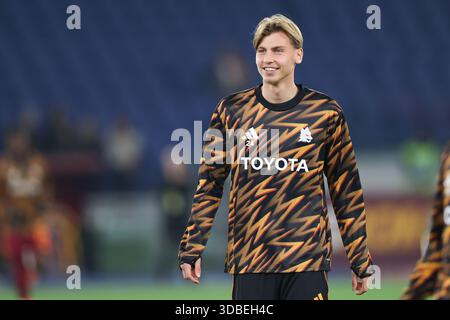 Jan Ziolkowski of AS Roma during the serie A Enilive match between AS ...