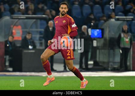 Devyne Rensch of AS Roma during the Italian Serie A, 2025/26 season ...