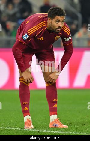 Olimpico Stadium, Rome, Italy - Devyne Rensch of AS Roma during Uefa ...
