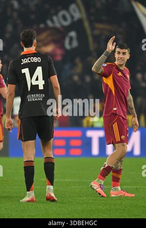 Olimpico Stadium, Rome, Italy - Jacobo Ramon of Como 1907 during Serie ...