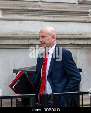Defence Secretary John Healey leaving 10 Downing Street, London after ...