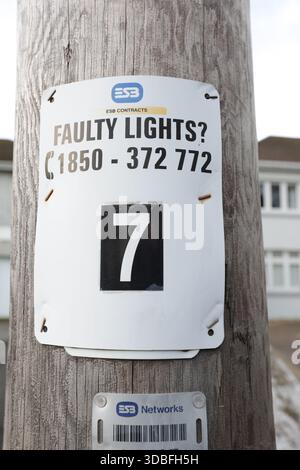 Dublin, Ireland - 14th December 2025 - A Christmas star light display ...