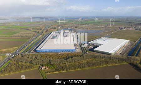 Moerdijk Logistics Park: Aerial Distribution Hub Stock Photo - Alamy