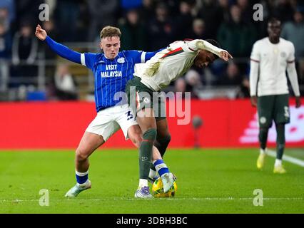 Chelsea's Josh Acheampong during the Carabao Cup semi-final first leg ...