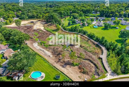 Aerial view of Harper Drive Marsh and Walking Path in Algonquin ...