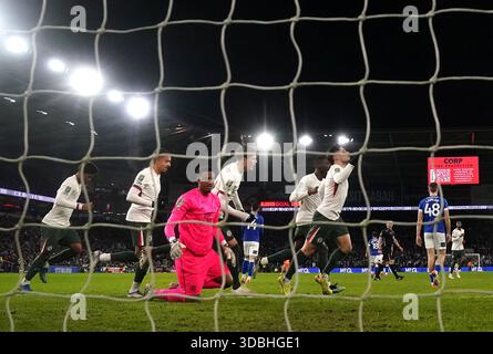 Chelsea's Alejandro Garnacho celebrates scoring their side's first goal ...