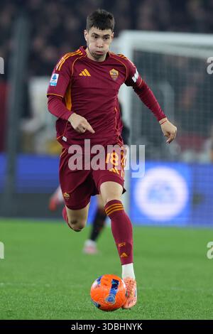 Olimpico Stadium, Rome, Italy - Matias Soule of AS Roma scoring chance ...