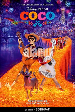 Coco (2017) directed by Lee Unkrich and starring Anthony Gonzalez, Gael ...