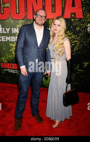 Evan Daugherty at arrivals for ANACONDA Premiere, The United Theater on ...