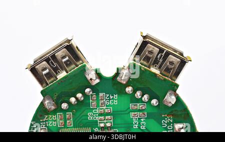 usb hub circuit board connecting peripheral devices theme Stock Photo ...
