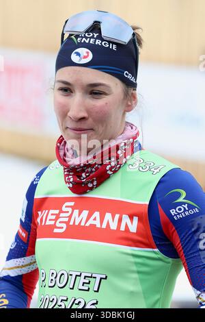 Le Grand-Bornand, France - December 18, 2022, CHAUVEAU Sophie during ...