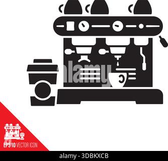 Coffee machine technology icon vector illustration graphic design Stock ...