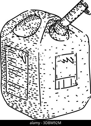 Simple line drawing representing a gas storage tank with two towers ...