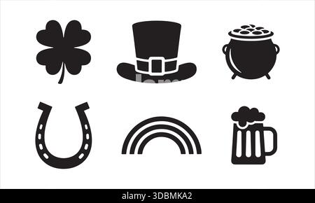 Saint Patricks Day parade isolated cartoon vector illustrations. Happy ...