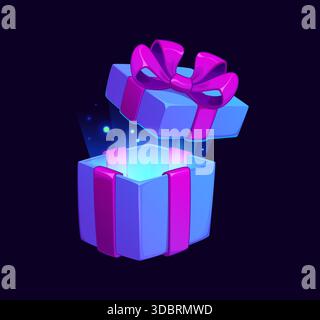 Gift box interface icon. Cartoon of Gift box interface vector icon for ...