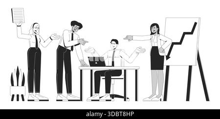 Toxic team dynamics 2D vector illustration Stock Vector Image & Art - Alamy