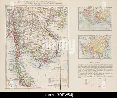 Map of China, Burma, Siam, Annam &c , China, Maps, Burma, Maps ...