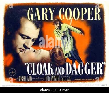 Lilli Palmer & Gary Cooper Film Cloak And Dagger (1948) Characters ...