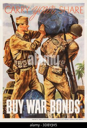World War II Propaganda (Abbott Laboratories, 1943) Poster "To Keep Our ...