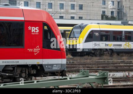 13 January 2026, Baden-Württemberg, Altenbach: Drops of water hang on a ...