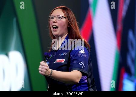 Northern Ireland's Josh Rock reacts during his match against England's ...