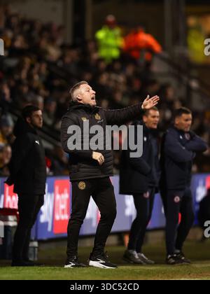 Neil Harris manager of Cambridge United celebrates the win during the ...