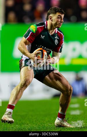 during the Gallagher PREM match at Mattioli Woods Welford Road ...