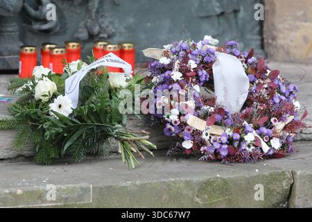 Gedenken an die Opfer des Anschlages von Magdeburg Magdeburg, 20.12. ...