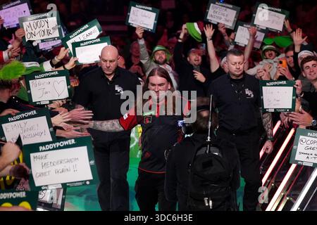 England's Ryan Searle ahead of his match against Germany's Martin ...
