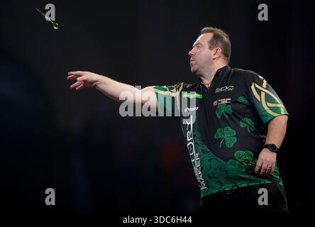 England's Ryan Searle during his match against Germany's Martin ...