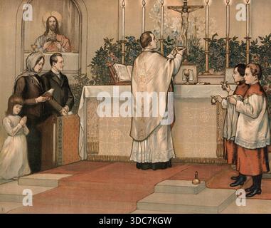 Scene from a biblical story, Communion, in a religious context the ...
