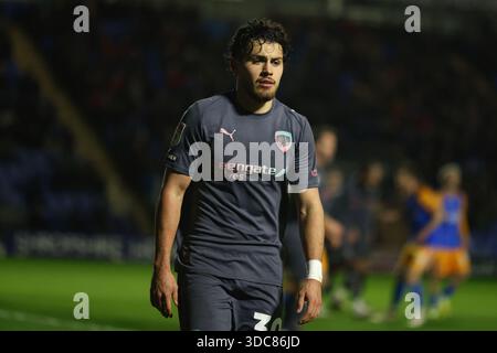Devan Tanton of Chesterfield during the Sky Bet League 2 match ...