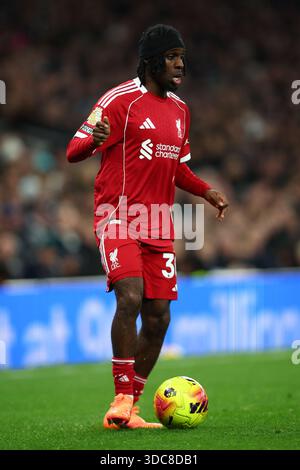 Jeremie Frimpong of Liverpool during the Premier League match Liverpool ...