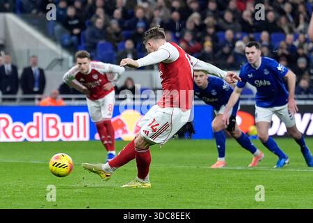 Arsenal's Viktor Gyokeres scores their side's second goal during the ...