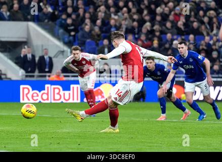 Arsenal's Viktor Gyokeres scores their side's second goal during the ...