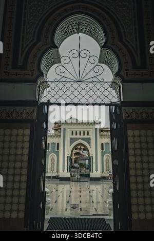 Interior details of Masjid Raya Al-Mashun, the Grand Mosque of Medan ...