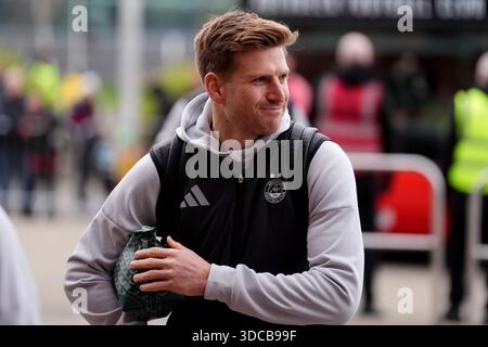 Aberdeen's Stuart Armstrong arrives before the William Hill Premiership ...