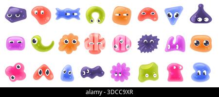 Green Blue Background with Squishy Shapes Gradient and Bright Color for ...